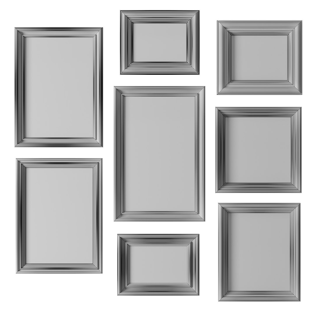 Picture Frames 02 3D Model - TurboSquid 2494356