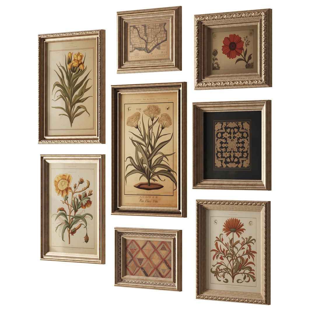 Picture Frames 02 3D Model - TurboSquid 2494356