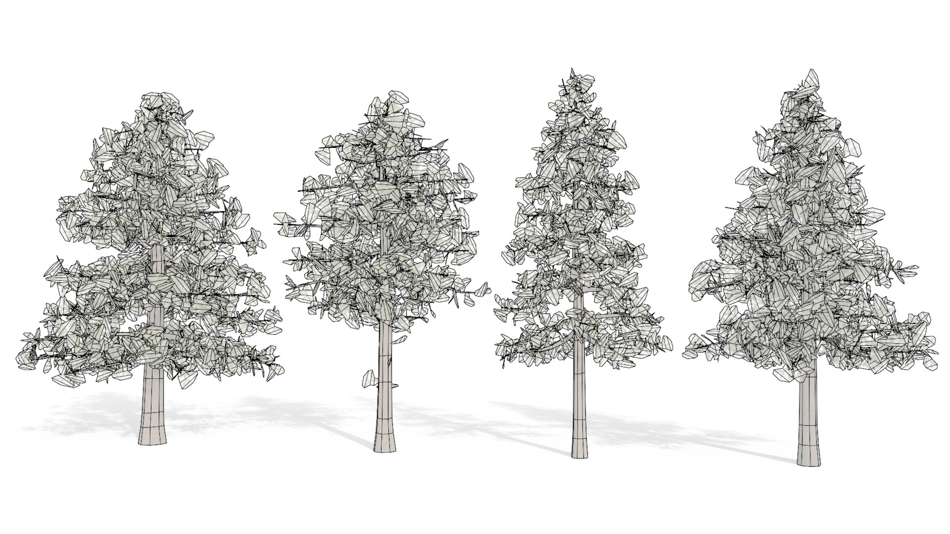 Pine Trees - Forest Set 3D Model - TurboSquid 2065023