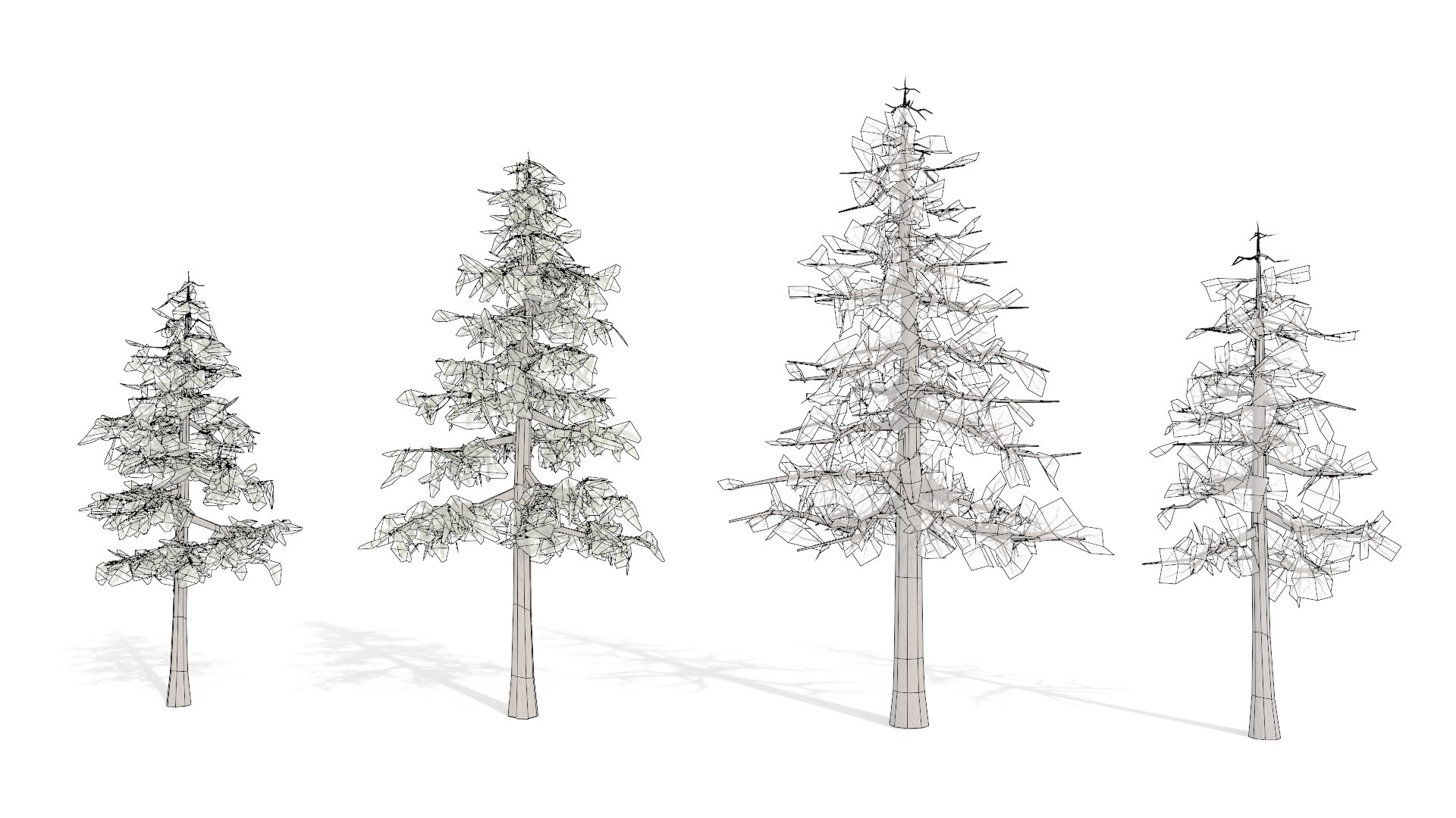Pine Trees - Forest Set 3D Model - TurboSquid 2065023