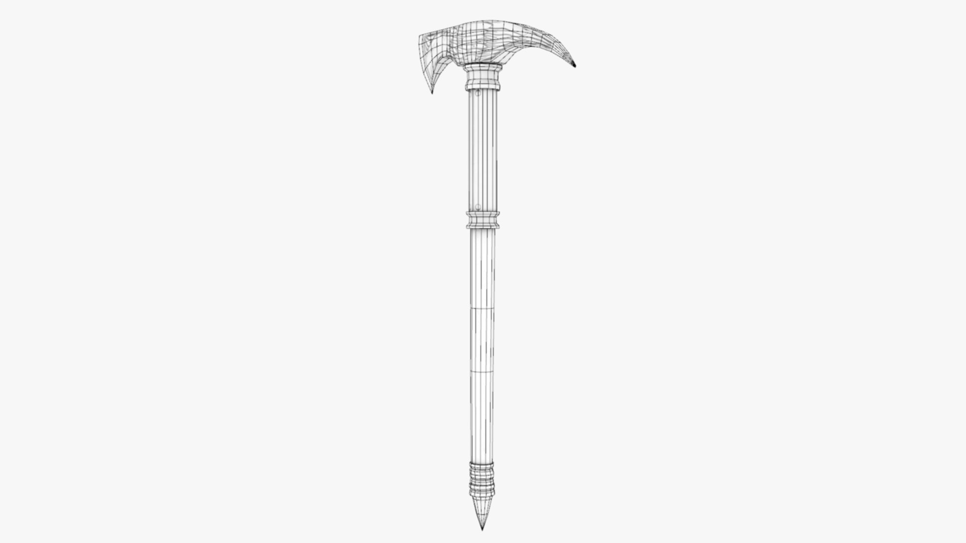 3D Fantasy Axe RPG Sagaris Pickaxe Mattock Double Axe Great Axe Battle ...