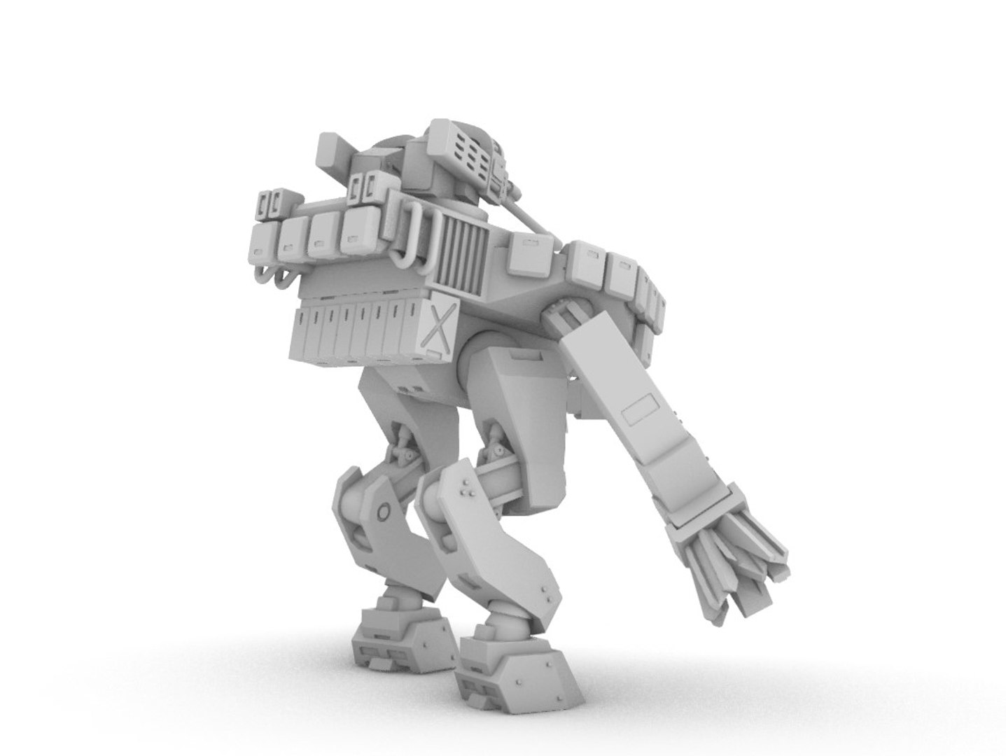 GG41 GateKeeper 28MM Robot 3D - TurboSquid 1776913