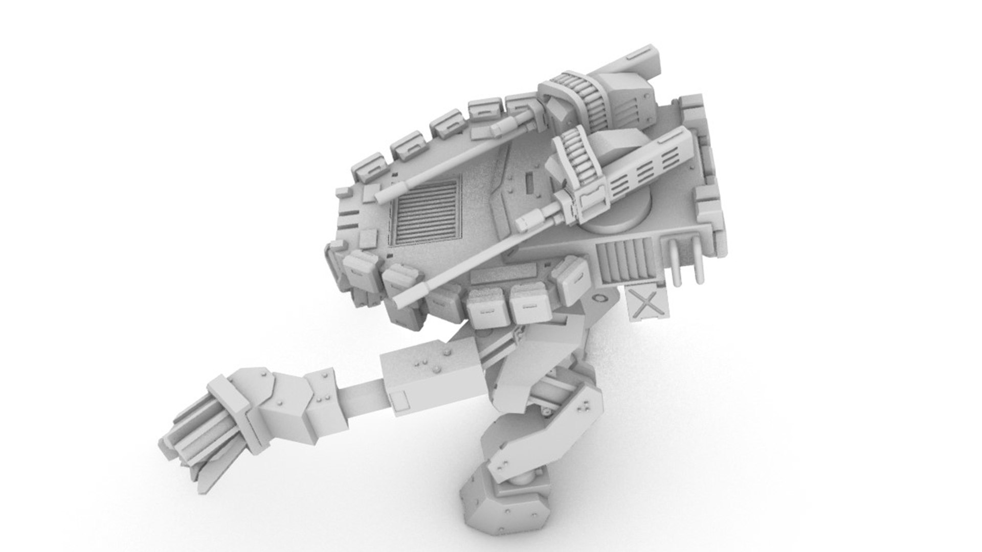 GG41 GateKeeper 28MM Robot 3D - TurboSquid 1776913