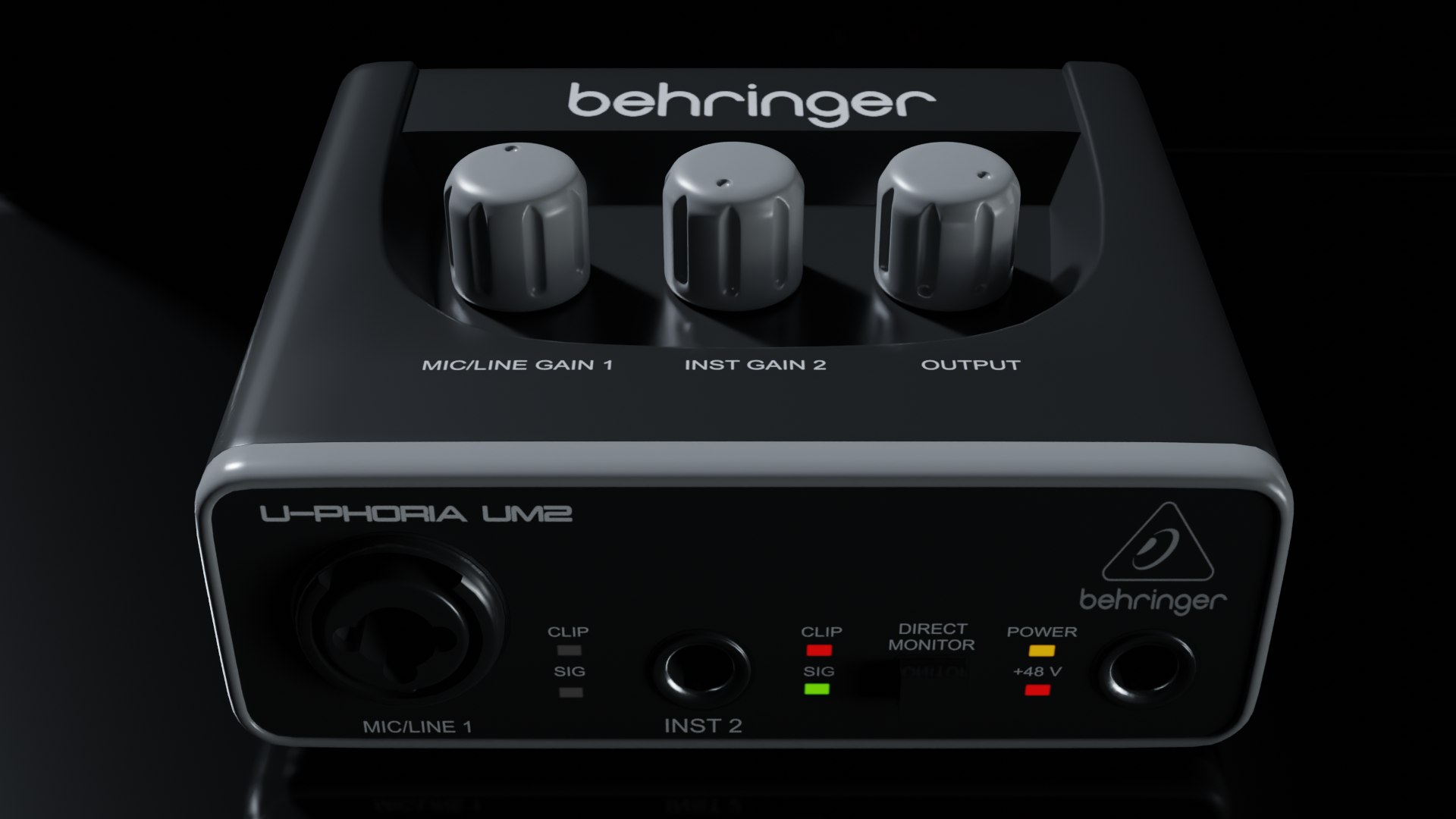 Sound Card Behringer Um2 3D - TurboSquid 1842011