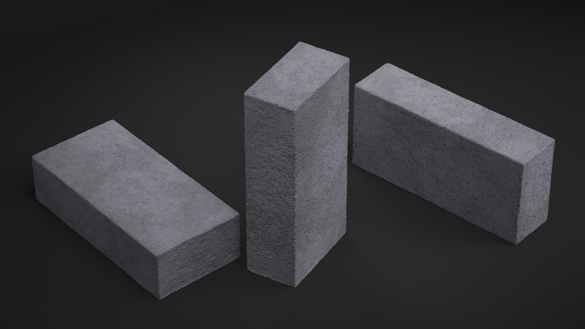 Solid Calcium Silicate Brick Carbon Black 3D Model - TurboSquid 2146938