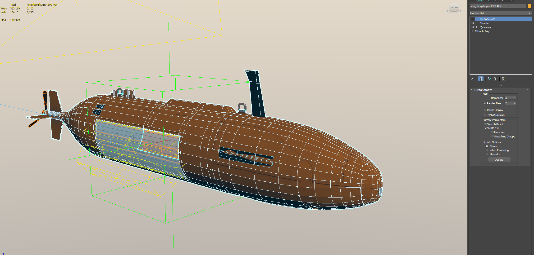 AUV Hugin 1000 3D 모델 - TurboSquid 1452153