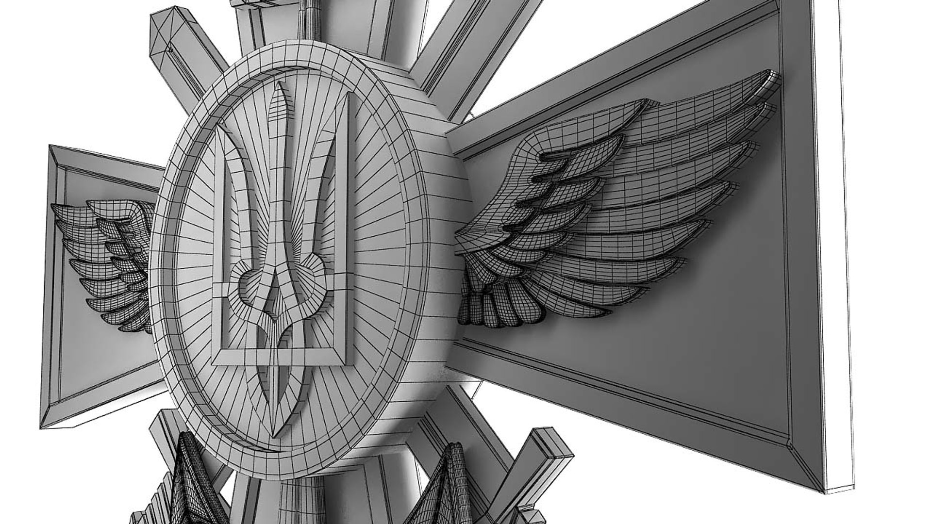 General Stuff Of Ukraine Emblem 3D Model - TurboSquid 2212822