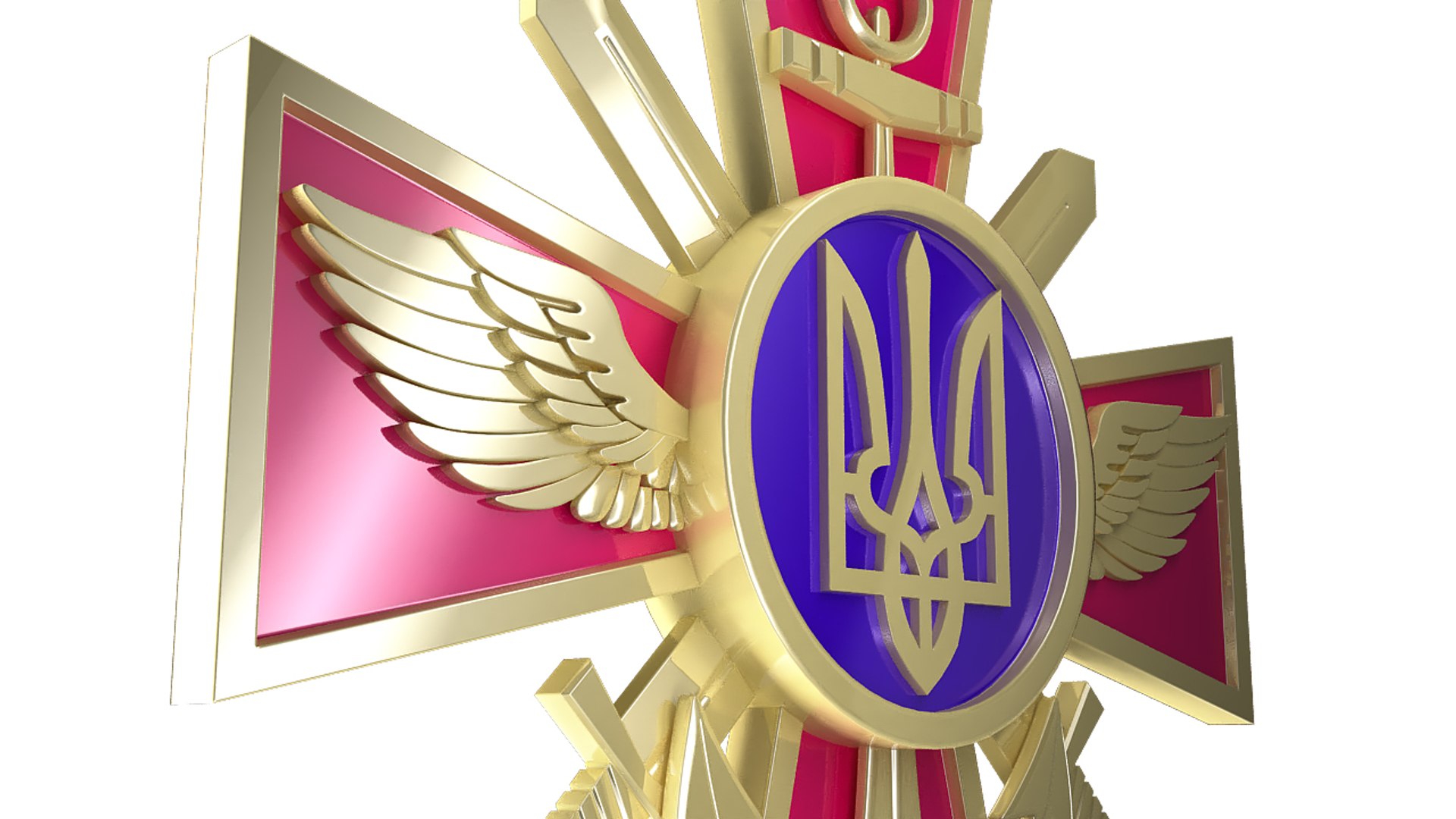 General Stuff Of Ukraine Emblem 3D Model - TurboSquid 2212822