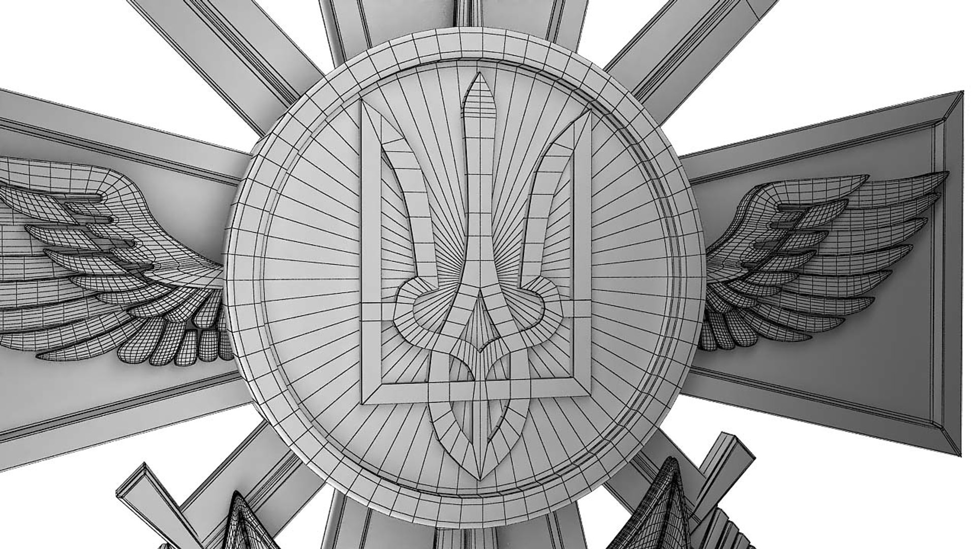 General Stuff Of Ukraine Emblem 3D Model - TurboSquid 2212822