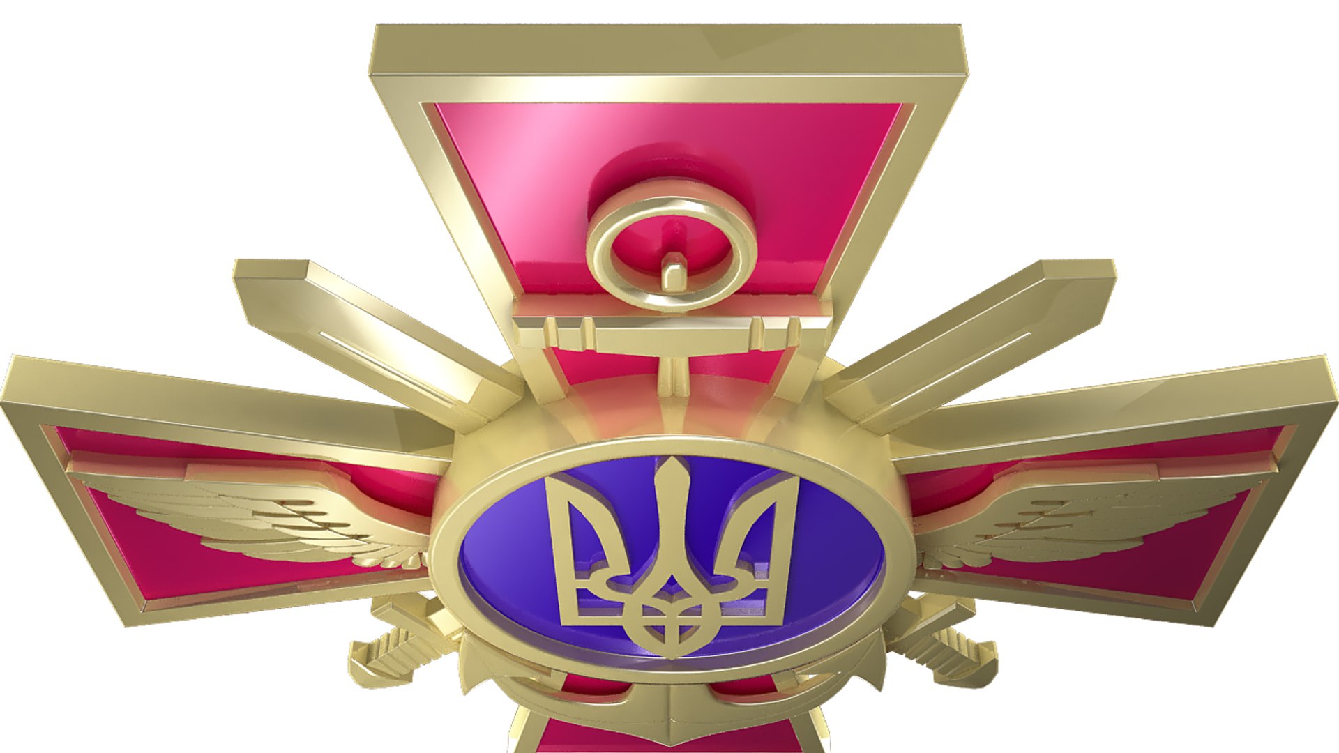 General Stuff Of Ukraine Emblem 3D Model - TurboSquid 2212822