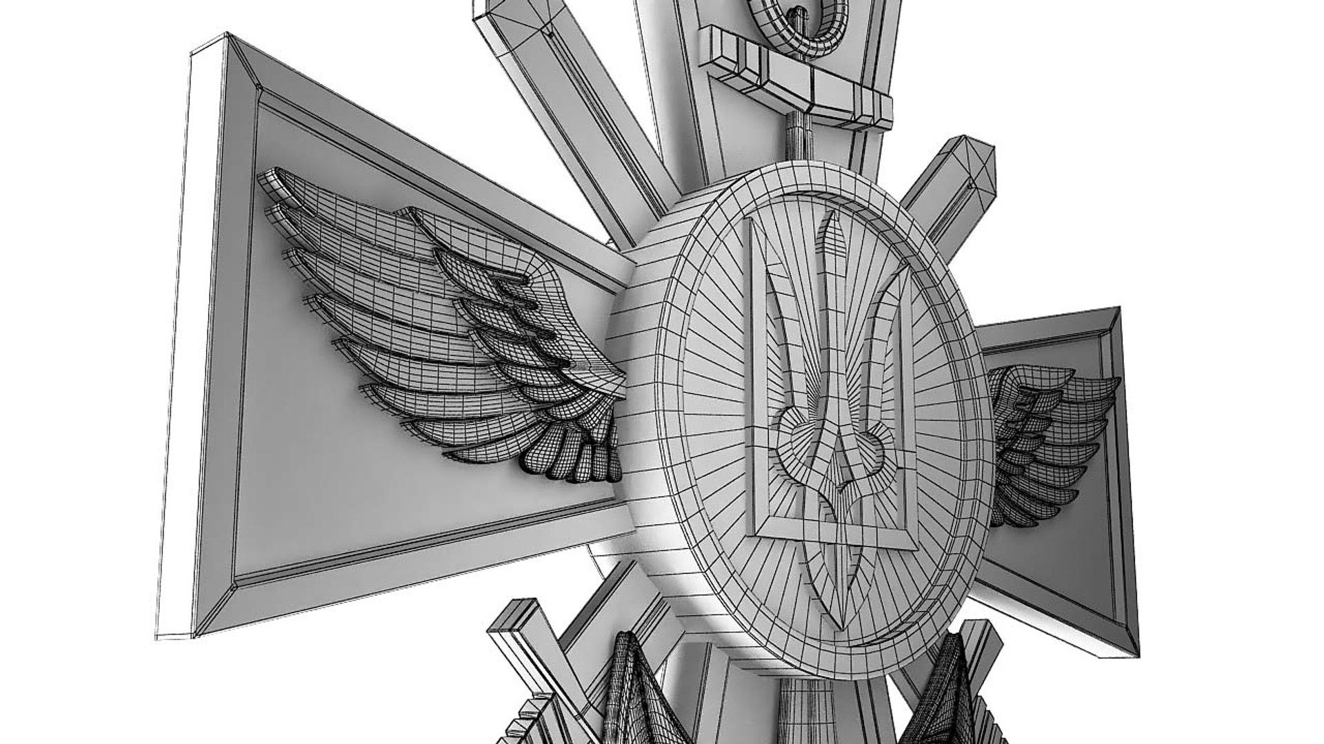 General Stuff Of Ukraine Emblem 3D Model - TurboSquid 2212822