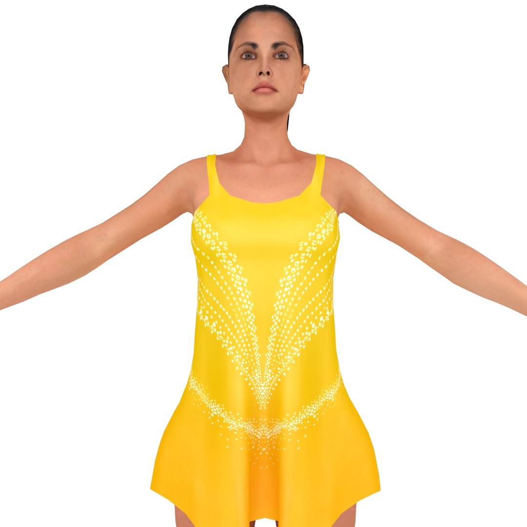Female figure skater 3D model - TurboSquid 1312317