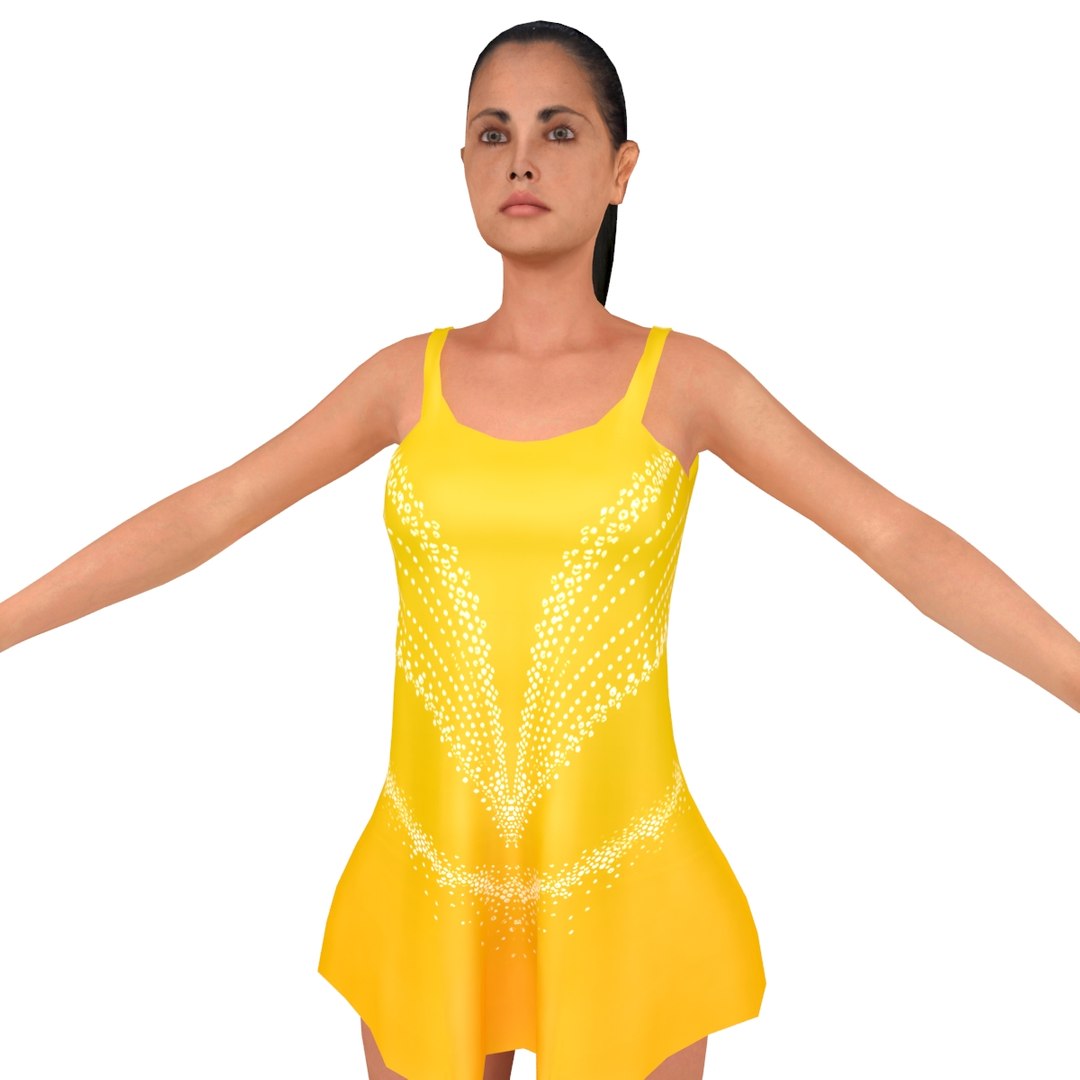 Female figure skater 3D model - TurboSquid 1312317