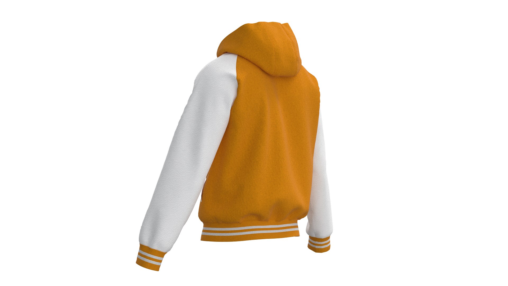 Male Raglan Varsity Jacket Model - TurboSquid 2198442