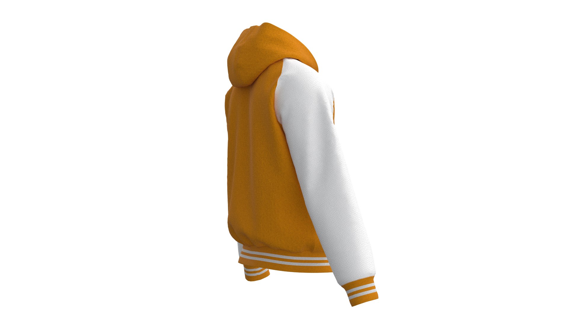 Male Raglan Varsity Jacket Model - TurboSquid 2198442