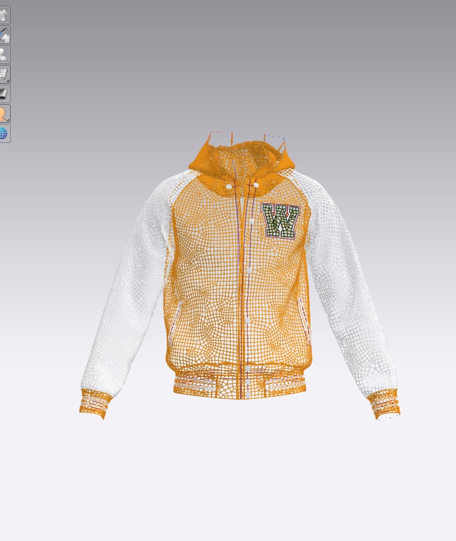 Male Raglan Varsity Jacket Model - TurboSquid 2198442