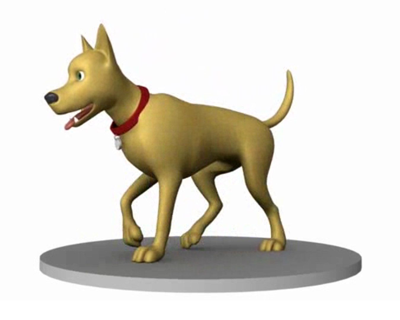 3d model dog - rigging