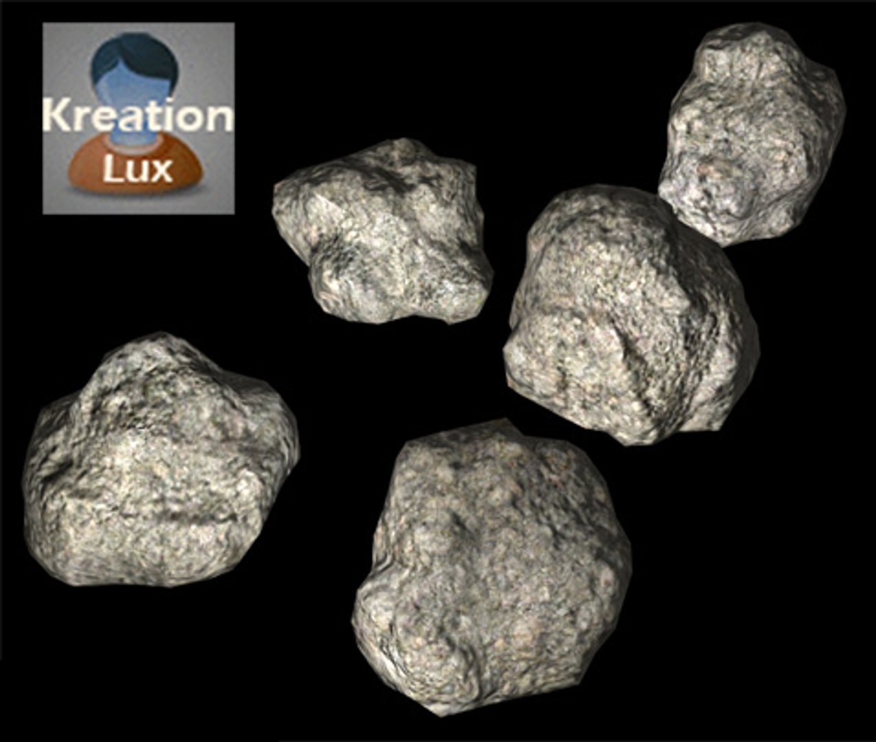 Rocks Asteroid Space 3d Model