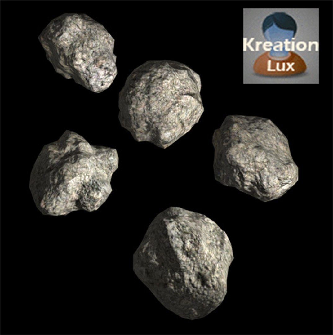 Rocks Asteroid Space 3d Model
