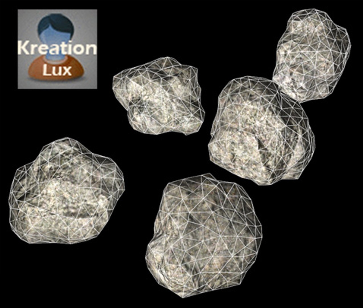 Rocks Asteroid Space 3d Model