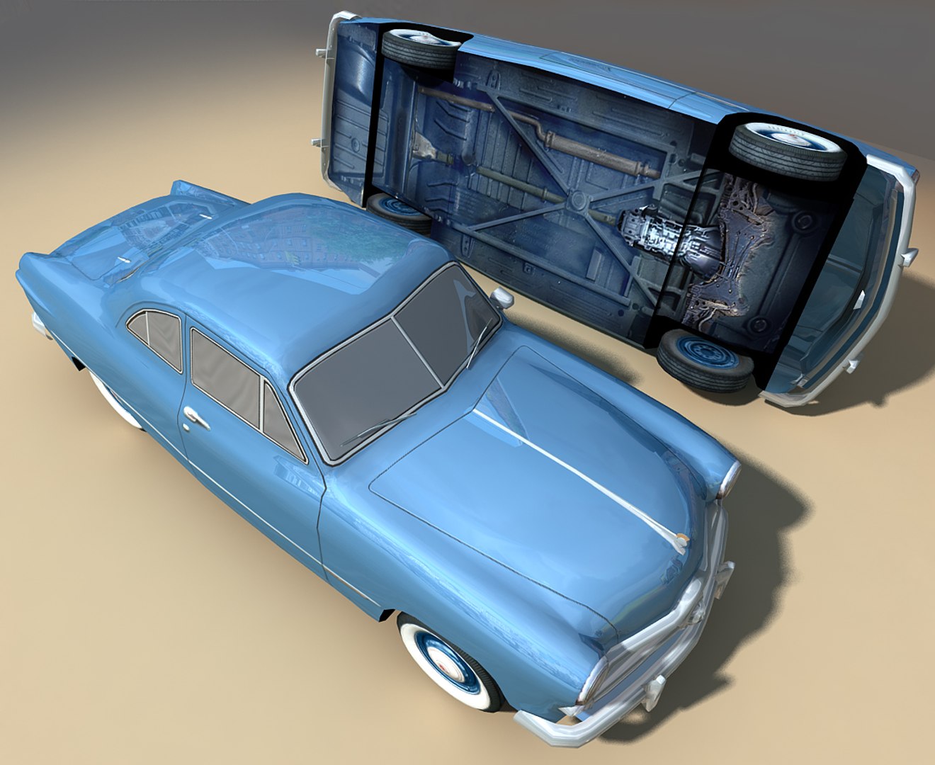 Retro Car Obj