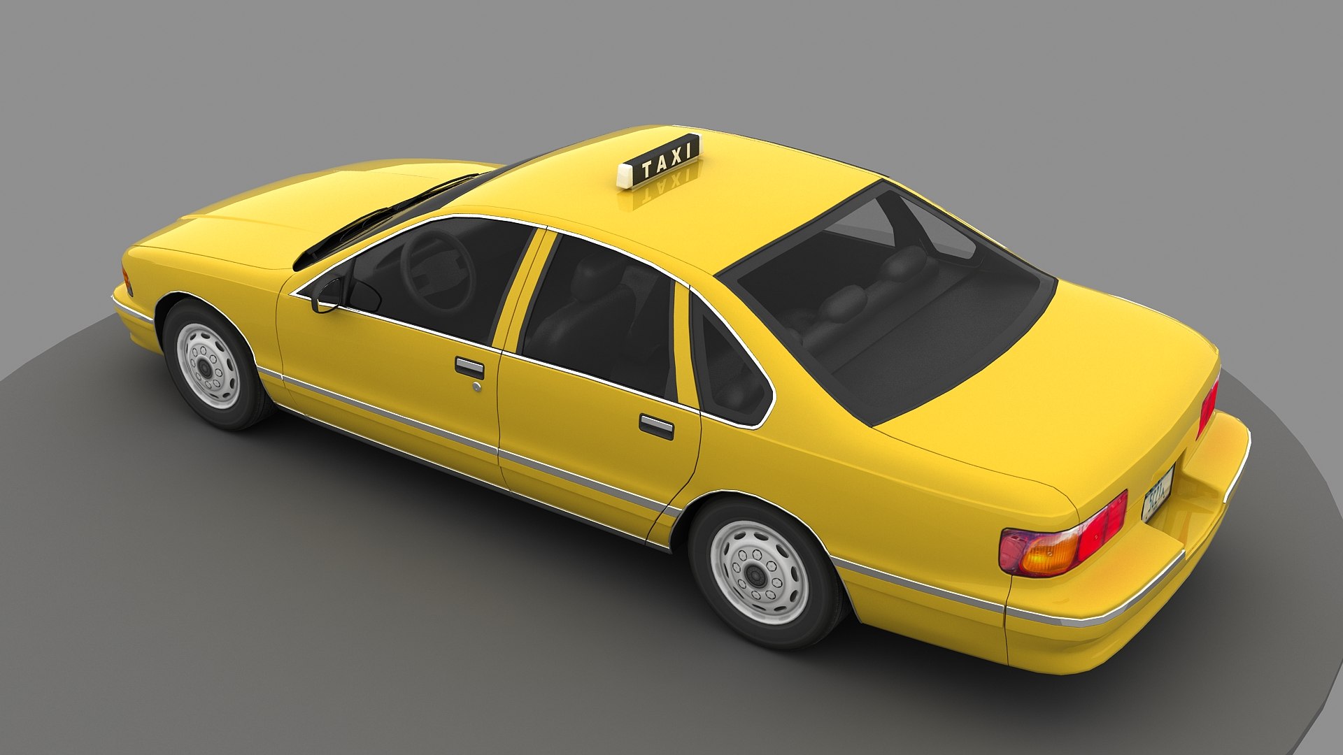 New York Yellow Taxi 3D Model - TurboSquid 1736645