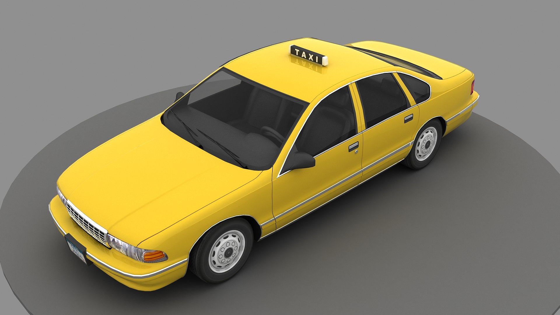 New York Yellow Taxi 3D Model - TurboSquid 1736645