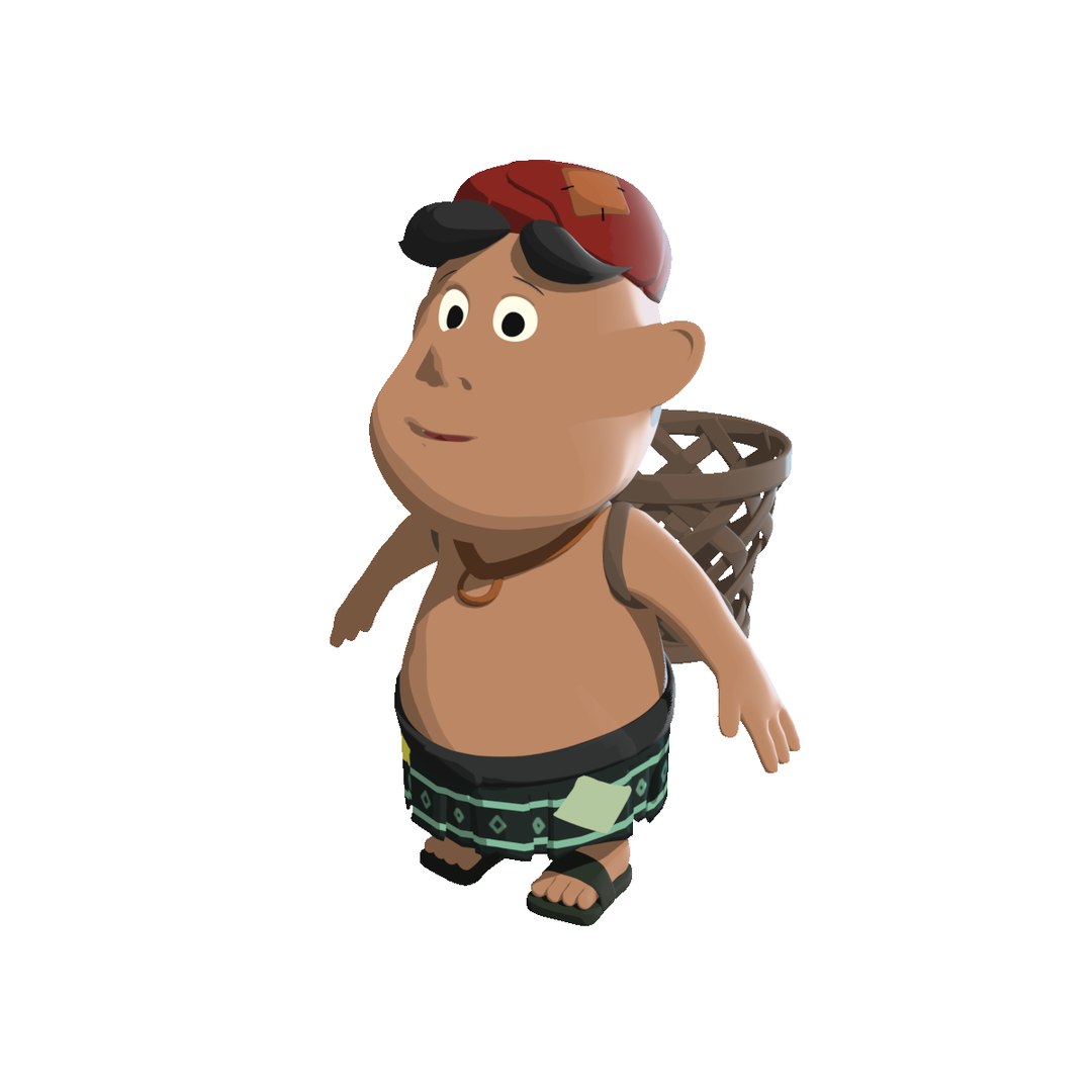 3D Tanur Toon Character Model - TurboSquid 2334800
