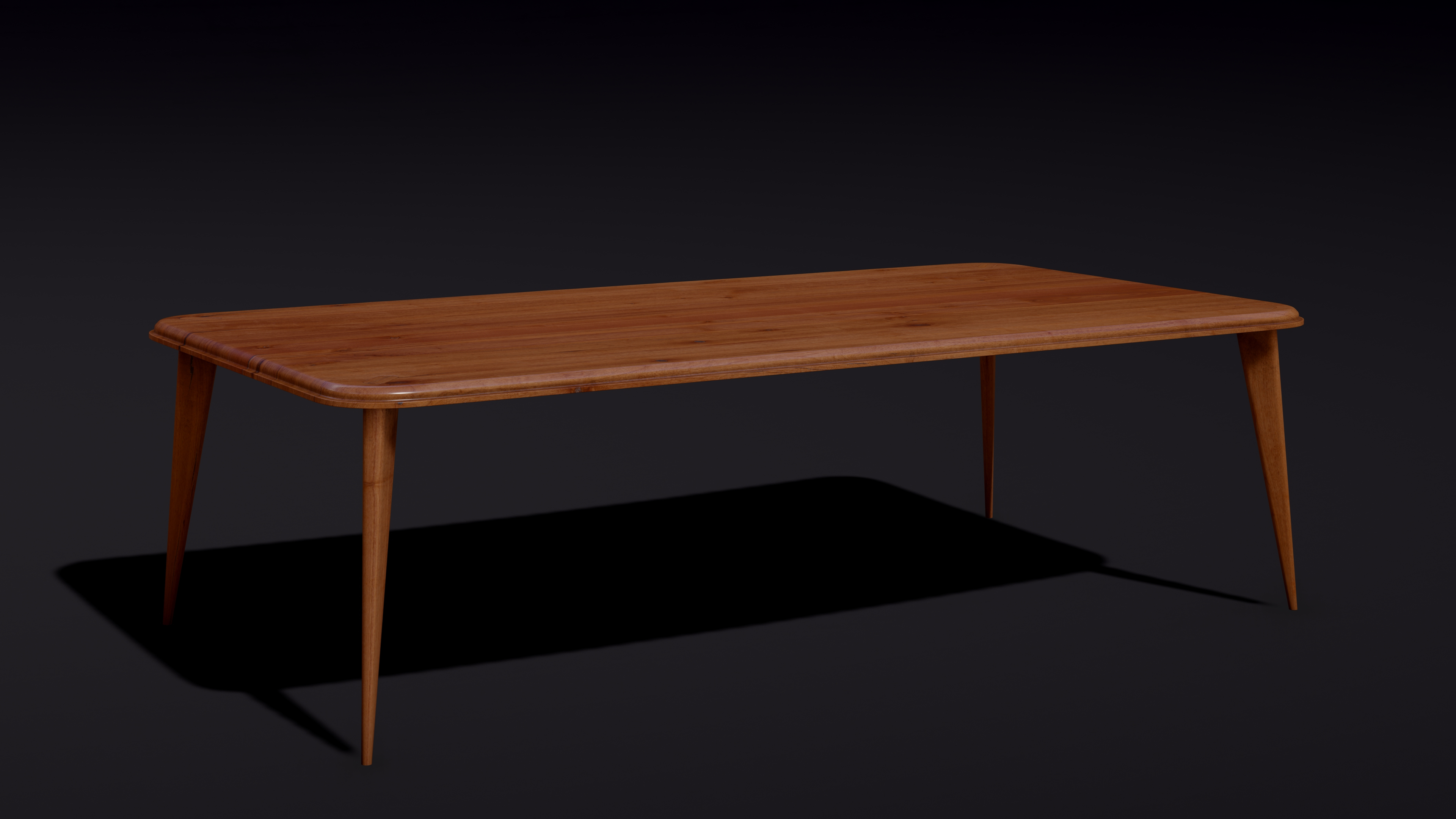 3D Realistic Dining Table With Wooden Coffee Table model - TurboSquid ...