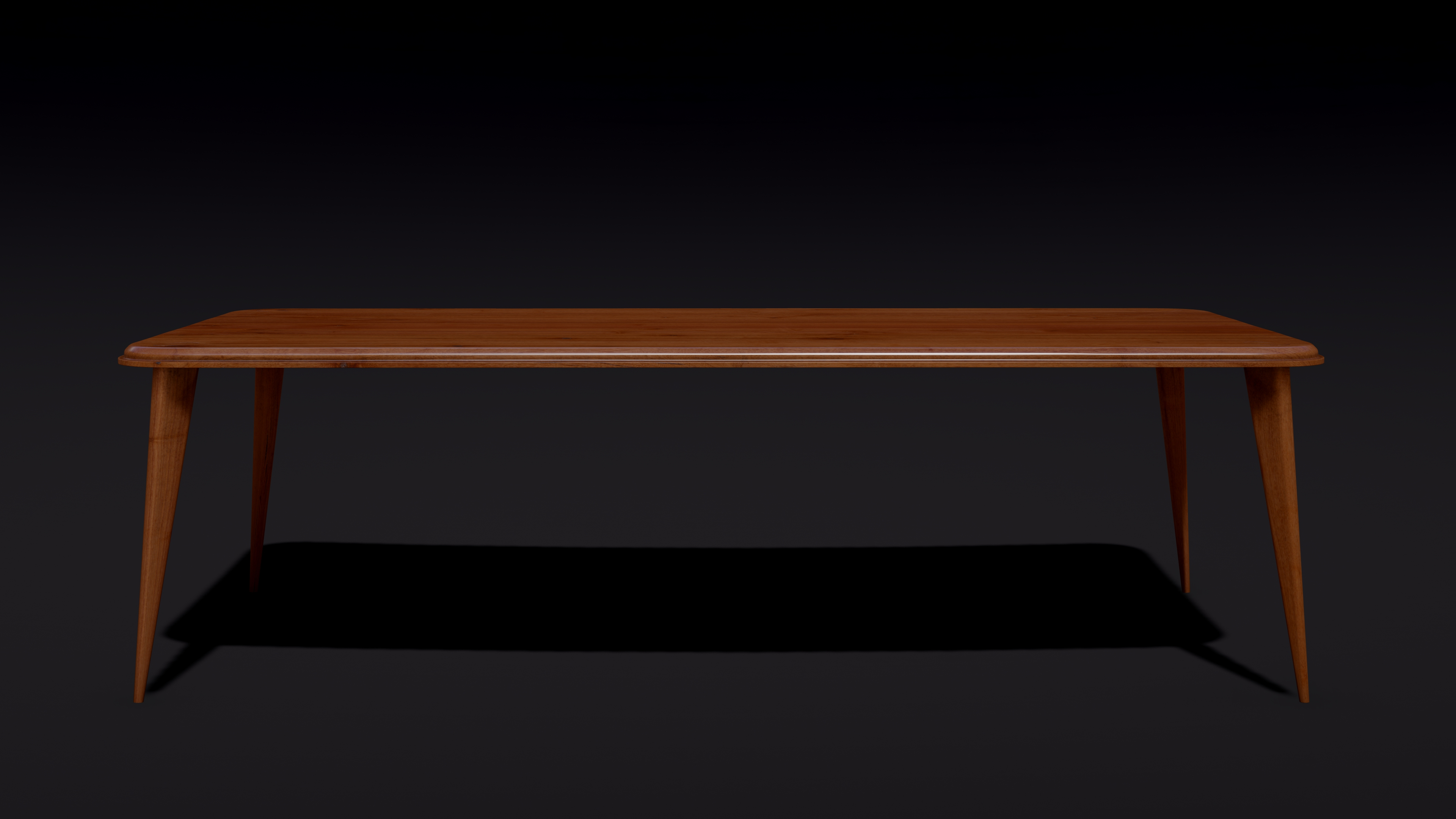 3D Realistic Dining Table With Wooden Coffee Table model - TurboSquid ...