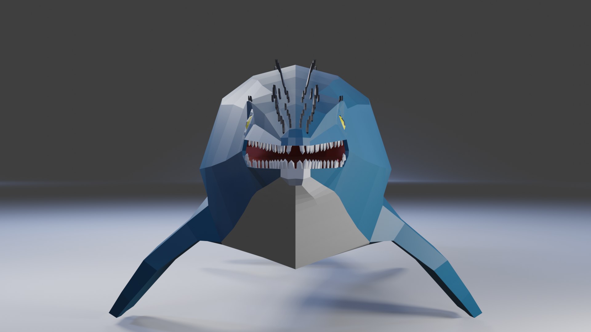 3D Mosasaurus - Low Poly - TurboSquid 2329501