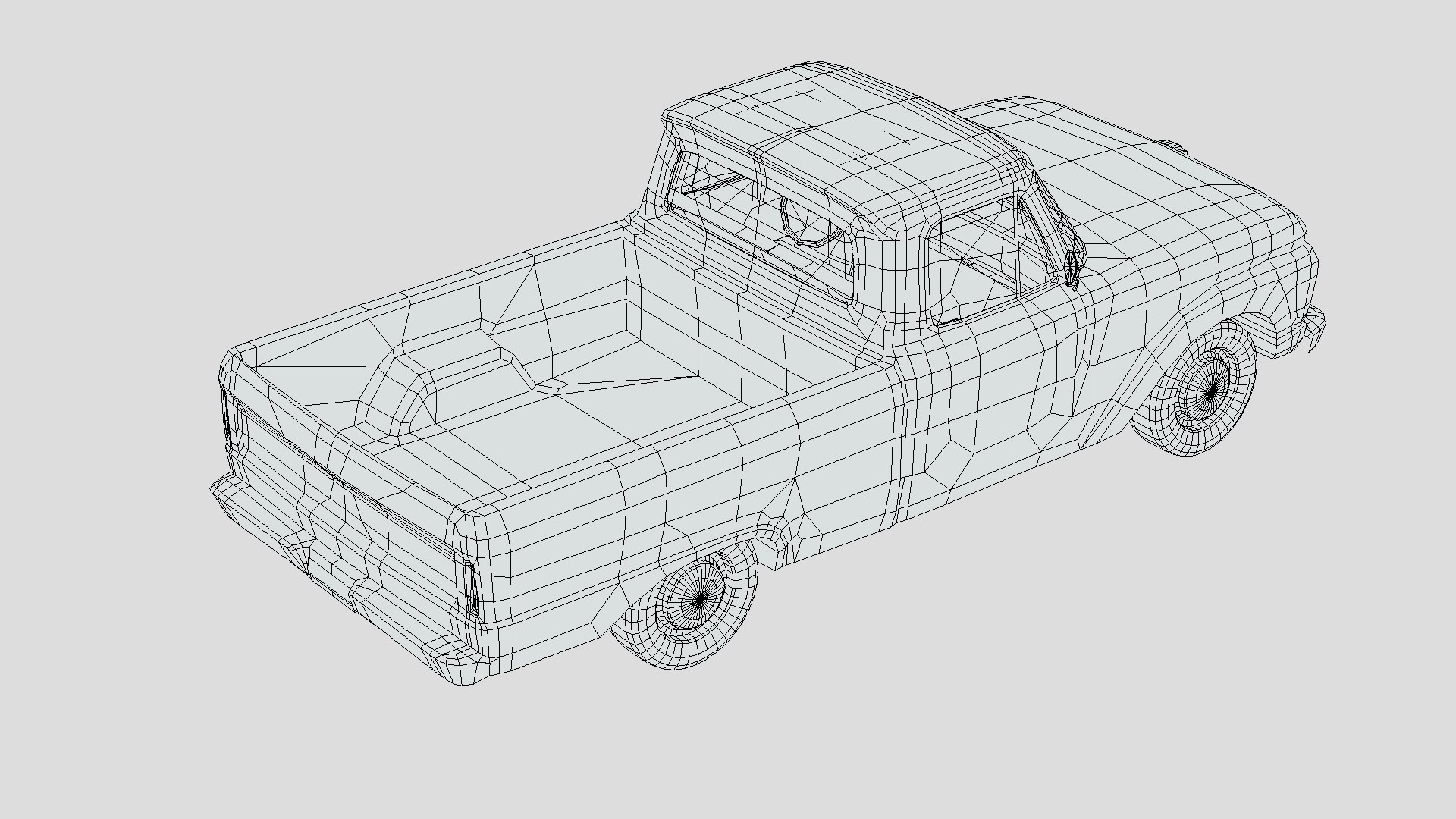 Low Poly Car - Ford F100 1966 3D Model - TurboSquid 2087313
