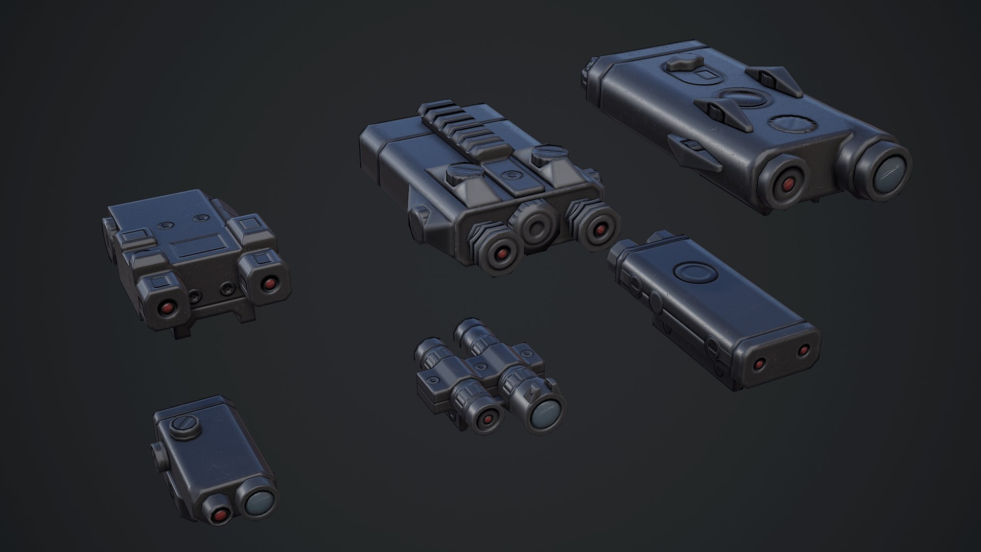 PEQ Units 01 BLACK 3D - TurboSquid 1806630