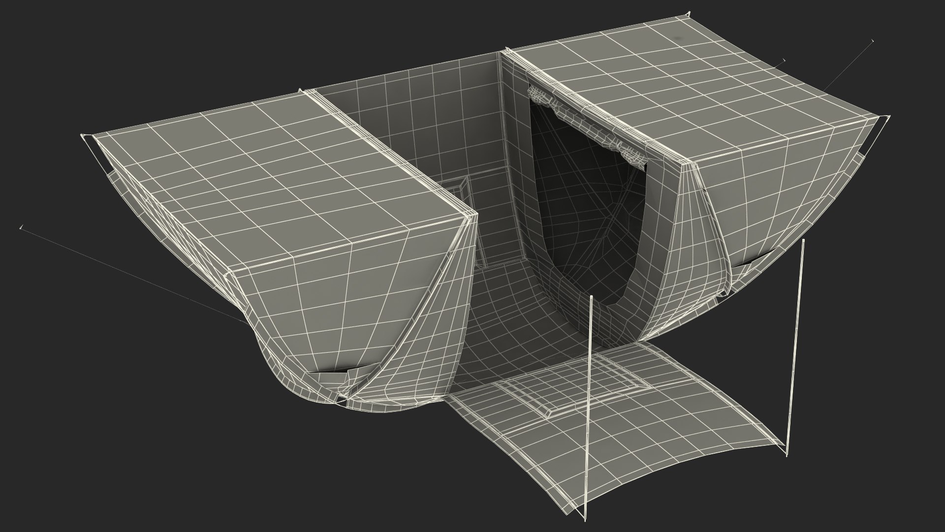 Outdoor trekking tent 3D - TurboSquid 1486312