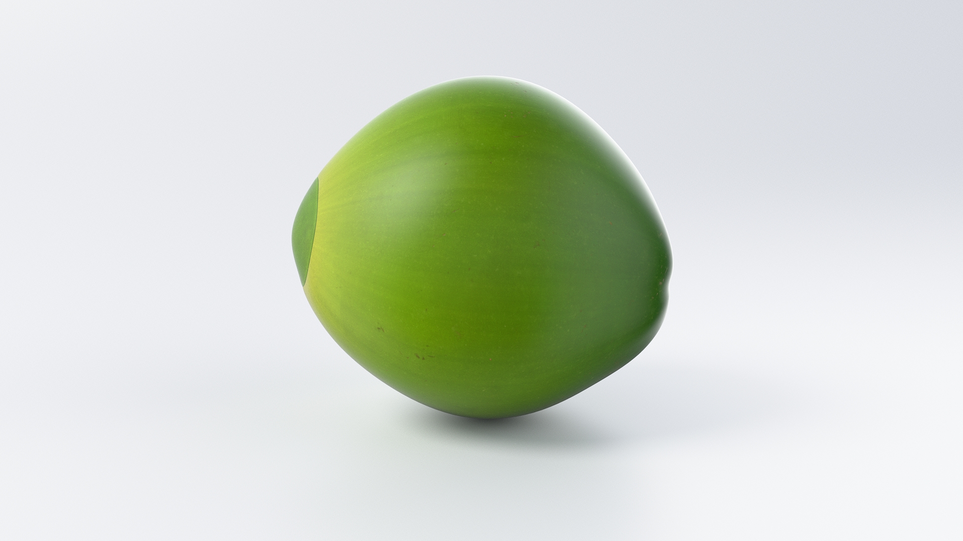 Cartoon Green Coconut 3D Model - TurboSquid 2107116