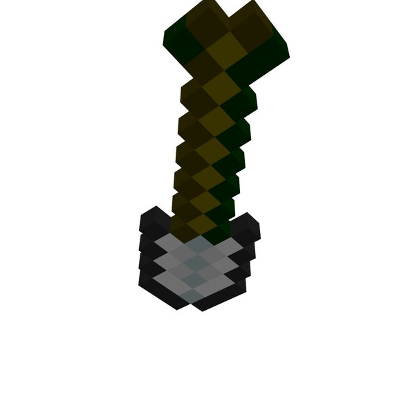 3d shovel minecraft model