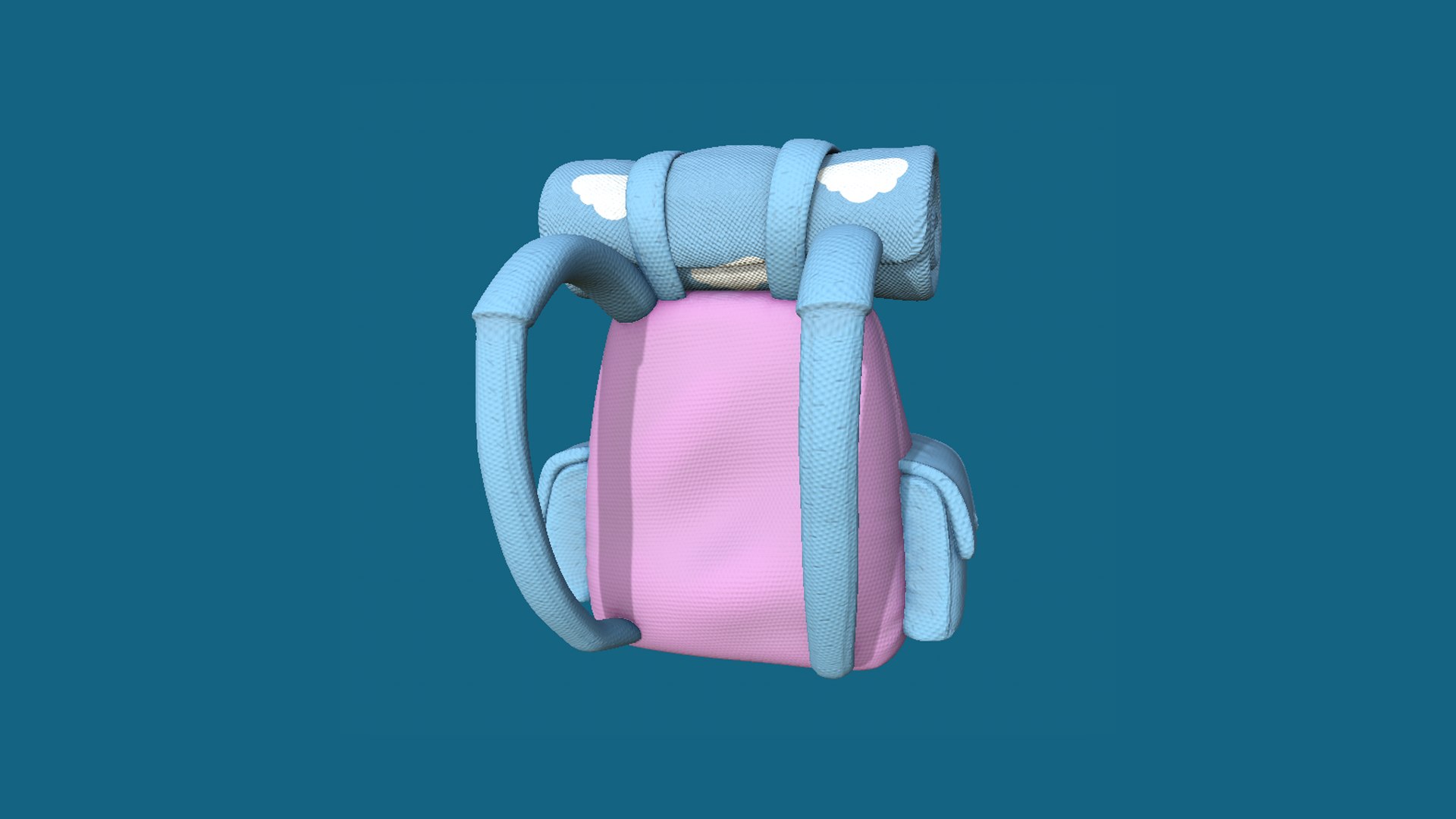 Child Girl Backpack - Character Fashion Design 3D Model - TurboSquid ...