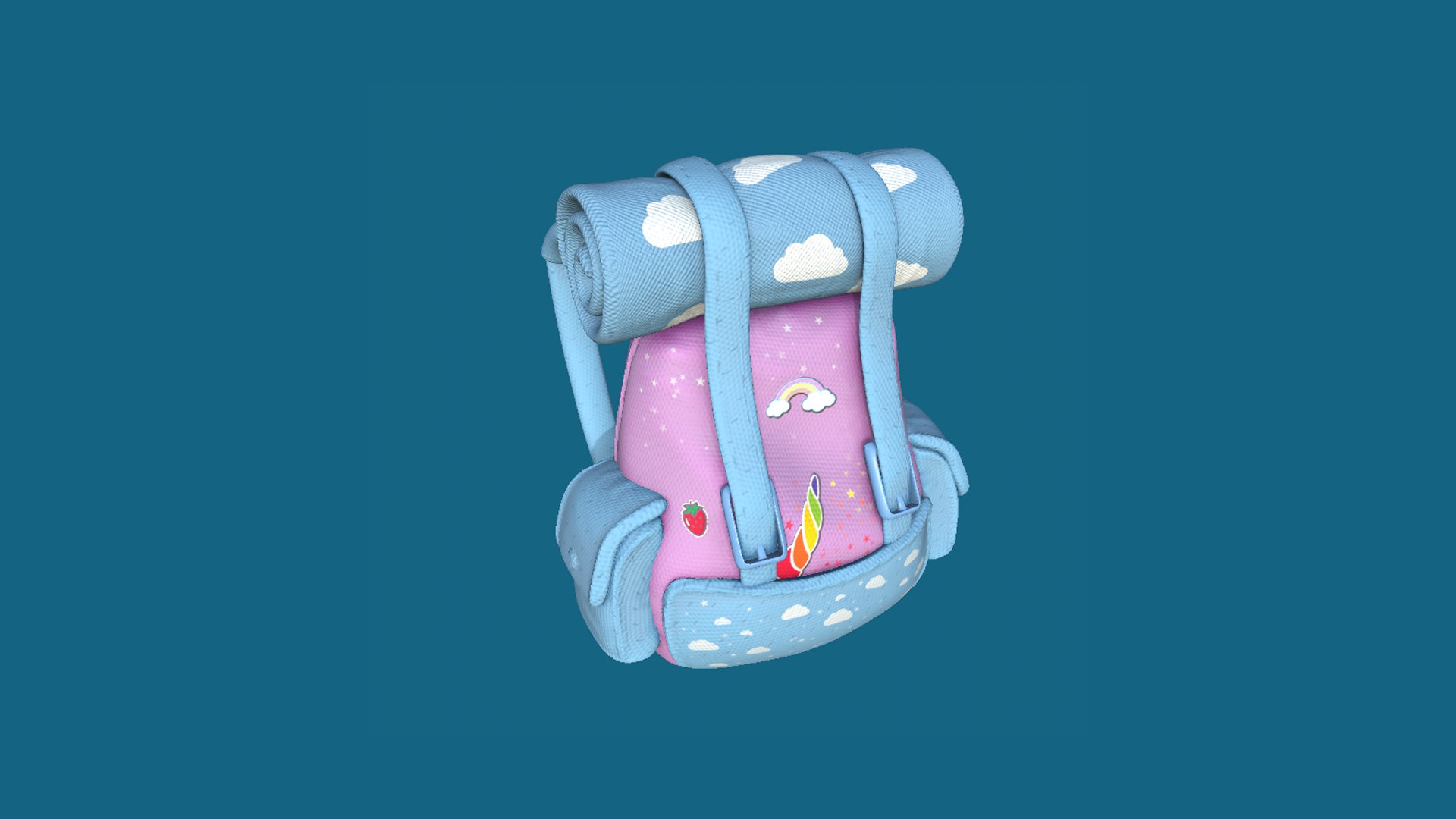 Child Girl Backpack - Character Fashion Design 3D Model - TurboSquid ...