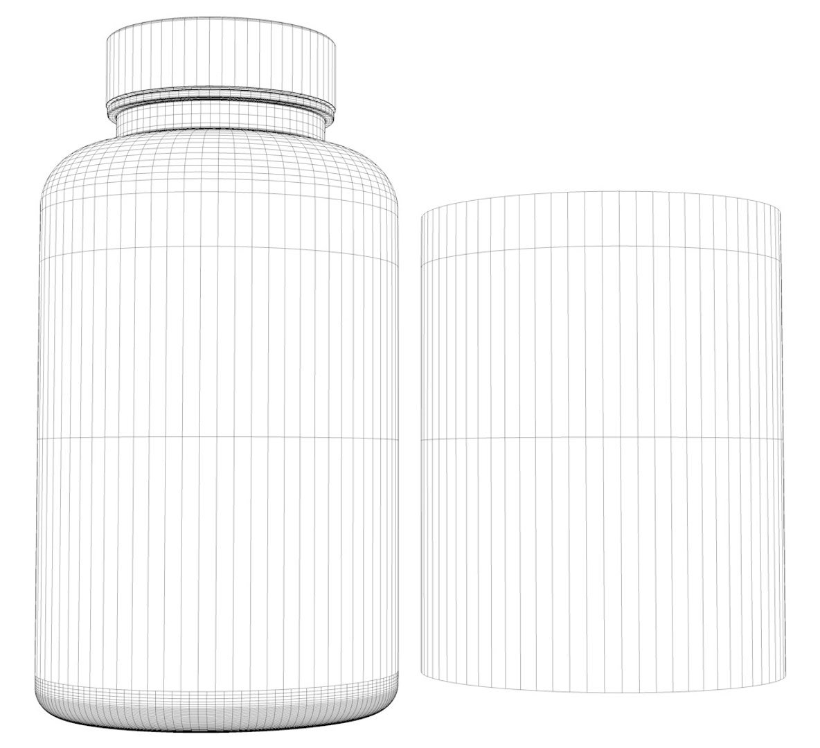 Bottle Supplement 3D Model - TurboSquid 1407942