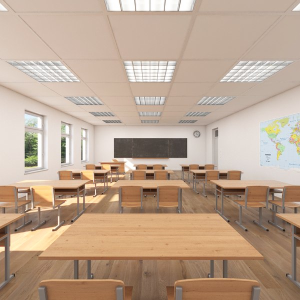 Classroom 3D Models for Download | TurboSquid