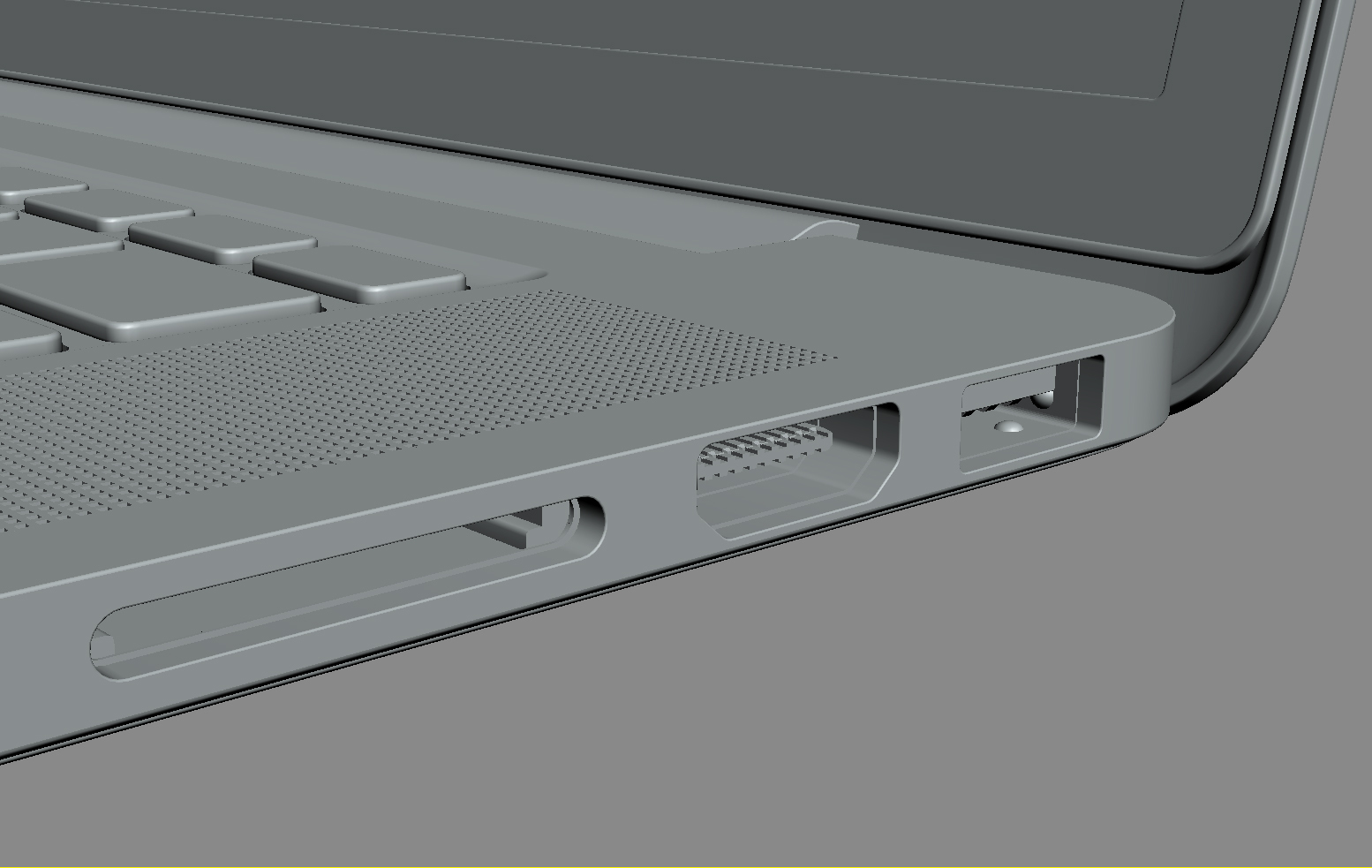 macbook pro retina display 3d model