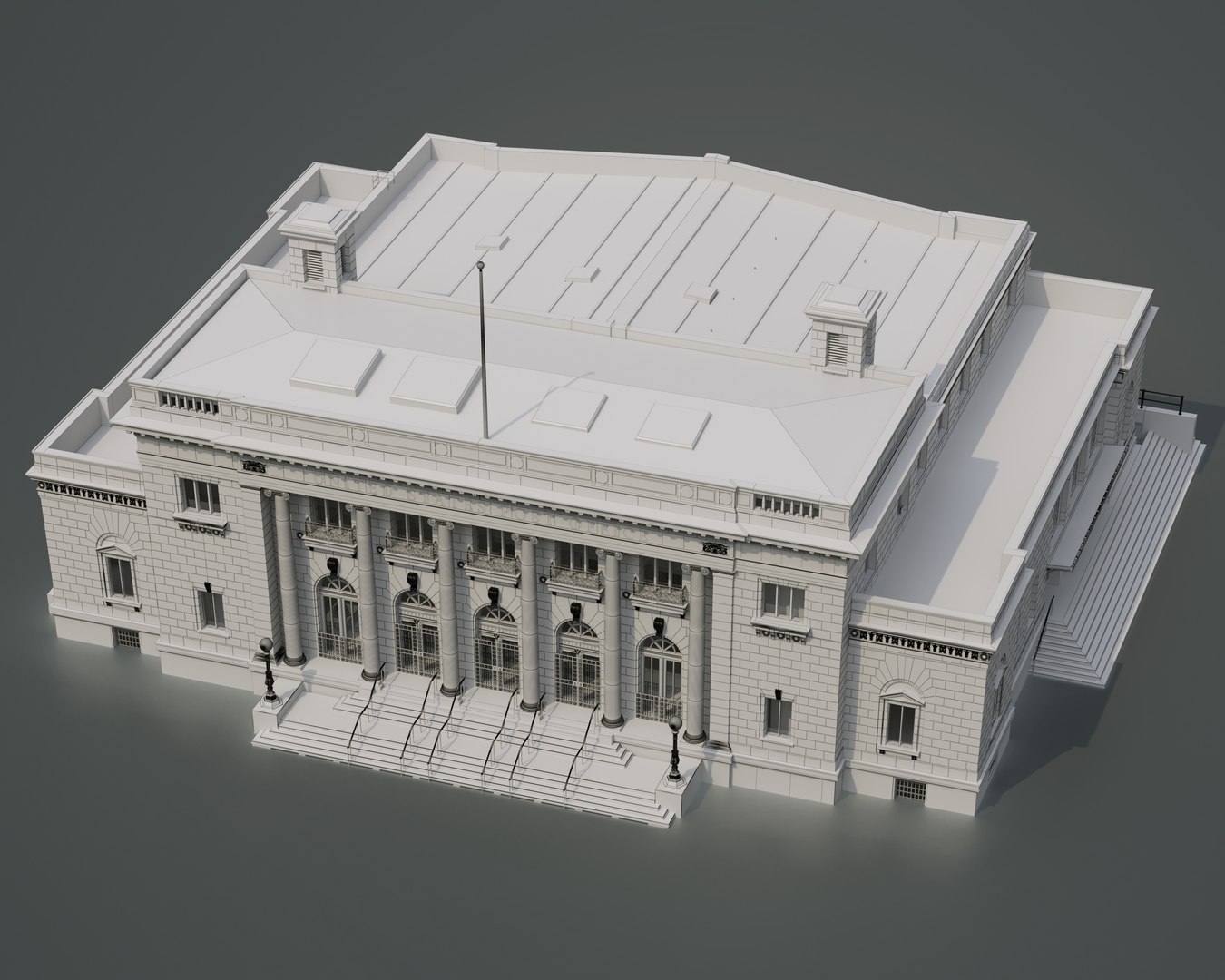 3D Historical Building With Interior Model - TurboSquid 2202104