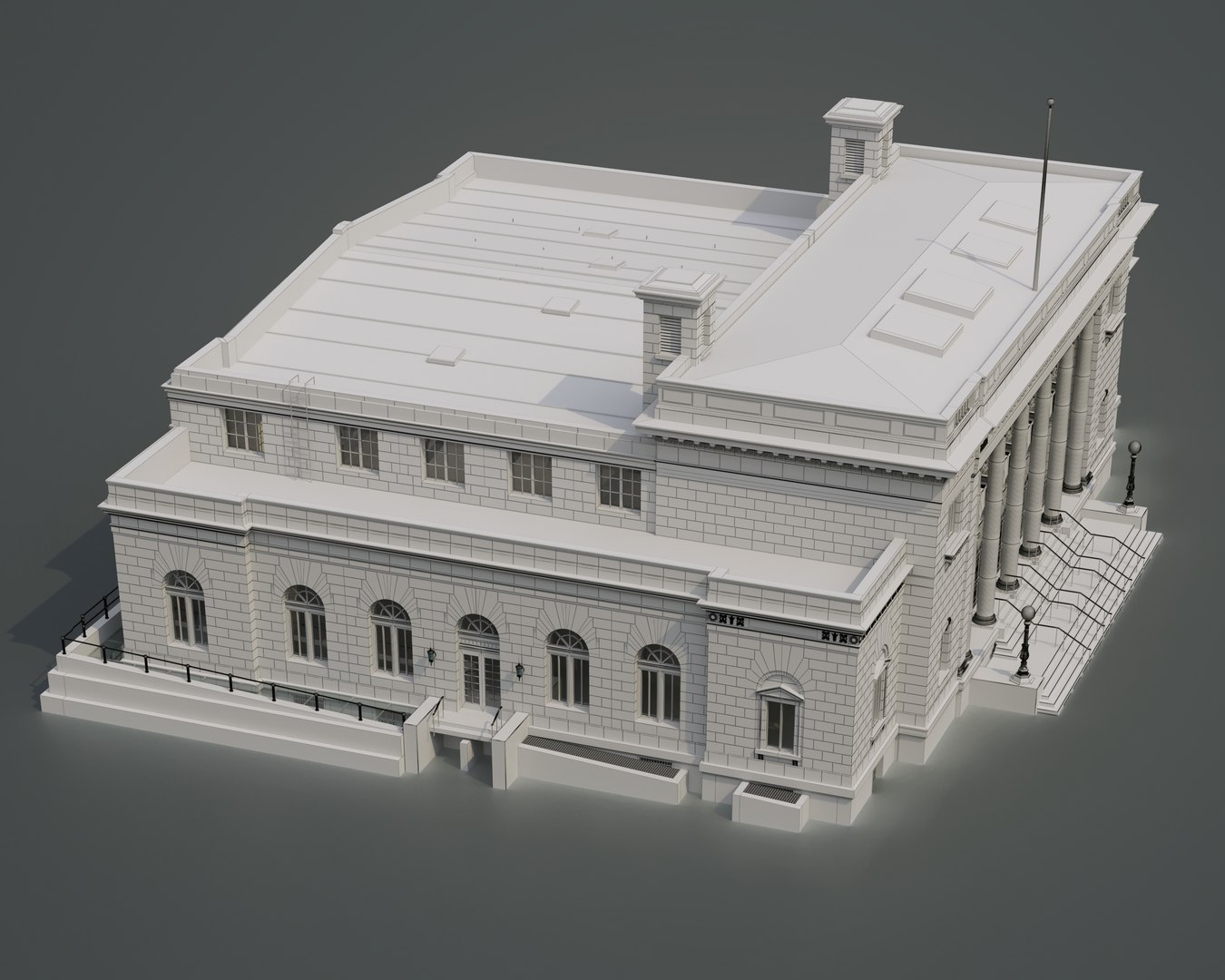 3D Historical Building With Interior Model - TurboSquid 2202104