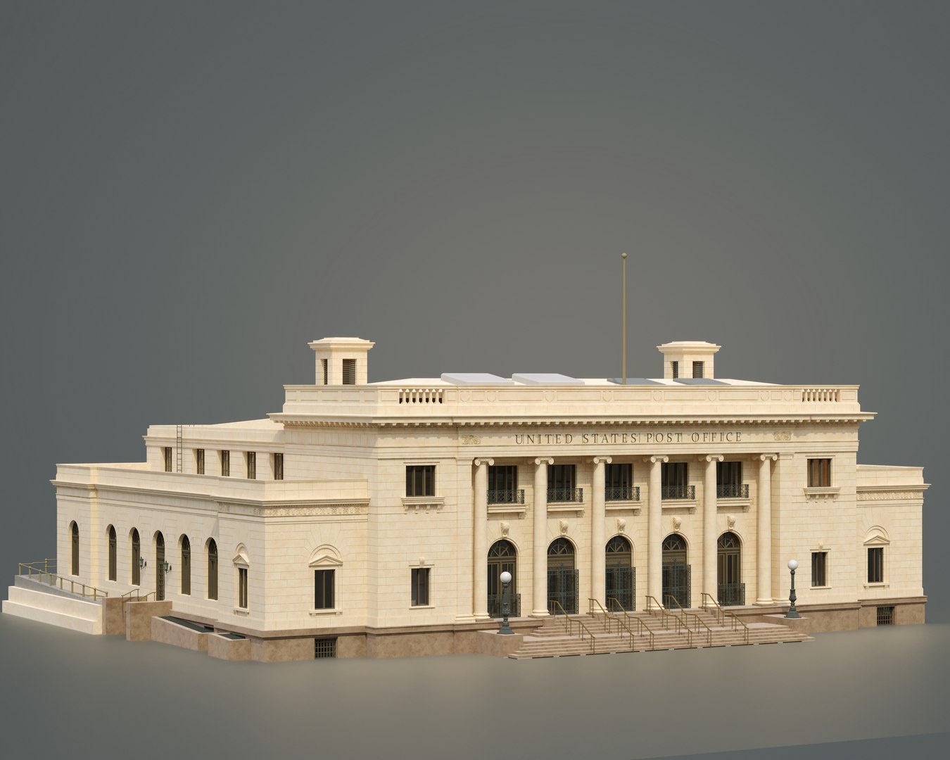 3D Historical Building With Interior Model - TurboSquid 2202104