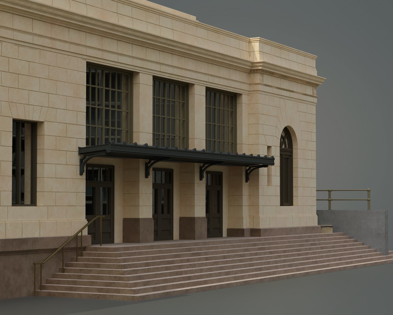3D Historical Building With Interior Model - TurboSquid 2202104
