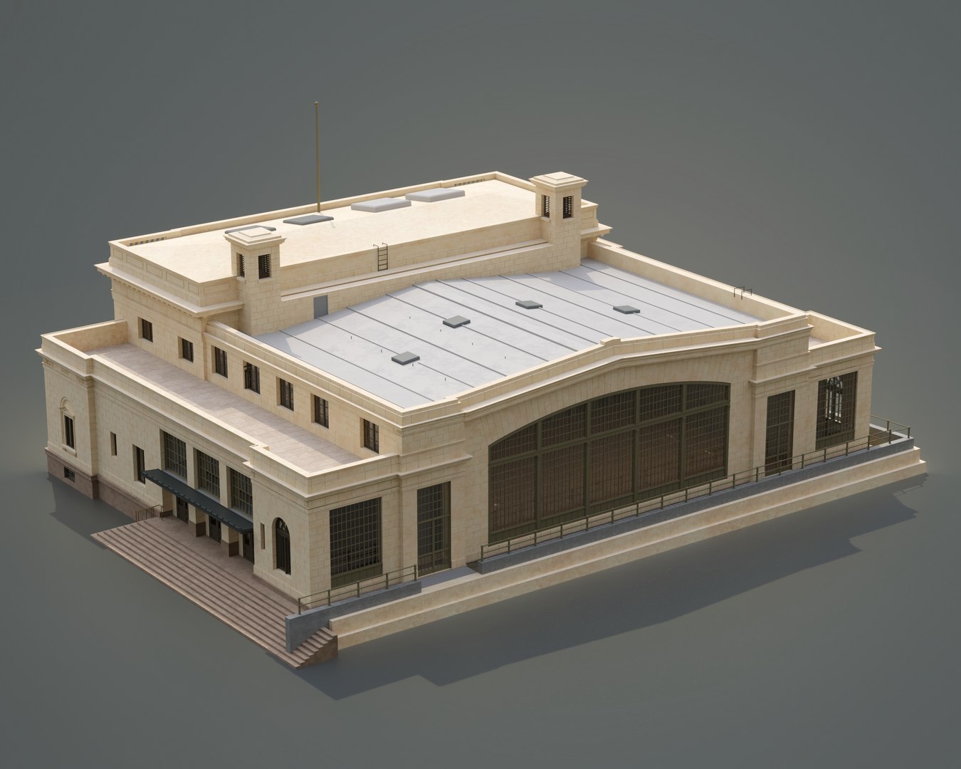 3D Historical Building With Interior Model - TurboSquid 2202104