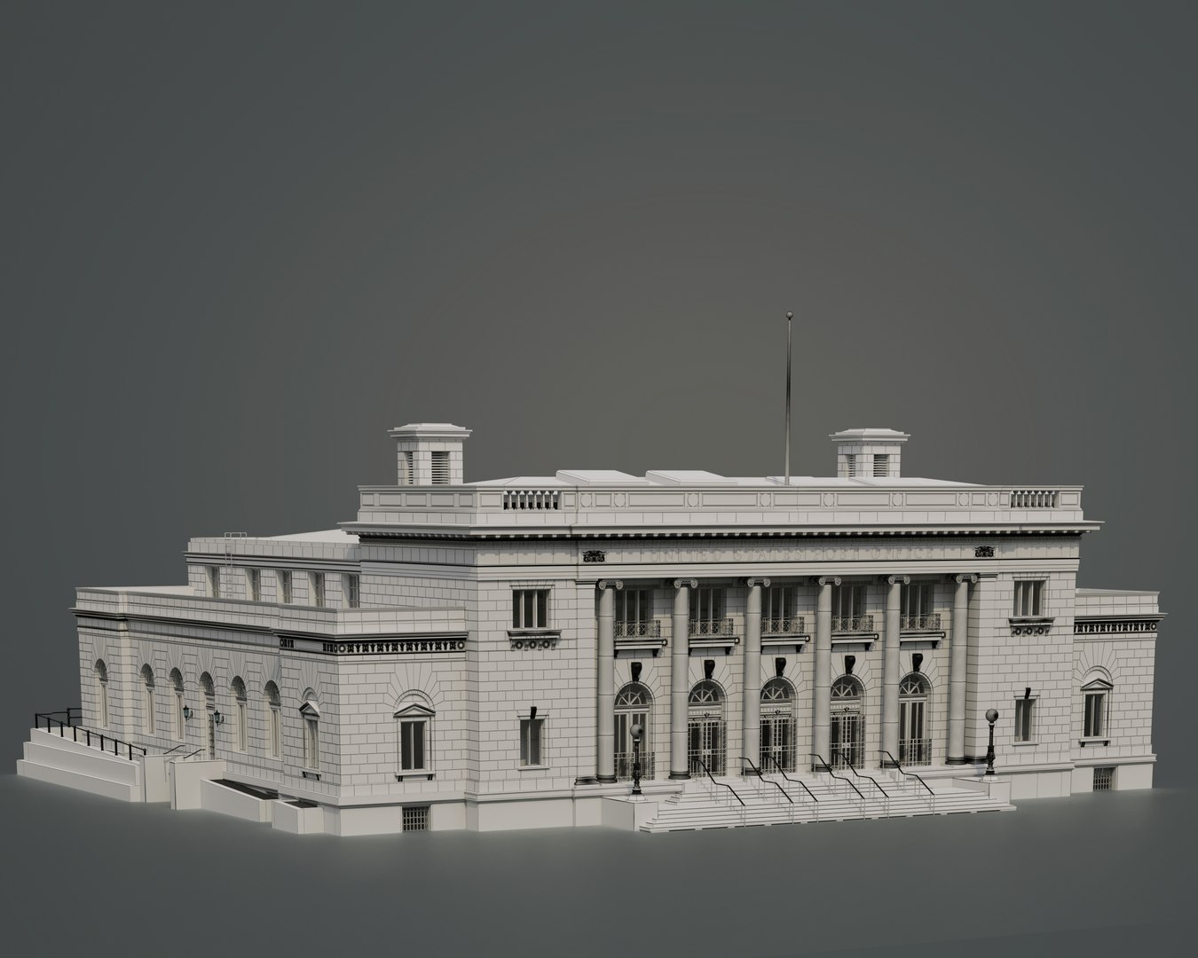 3D Historical Building With Interior Model - TurboSquid 2202104