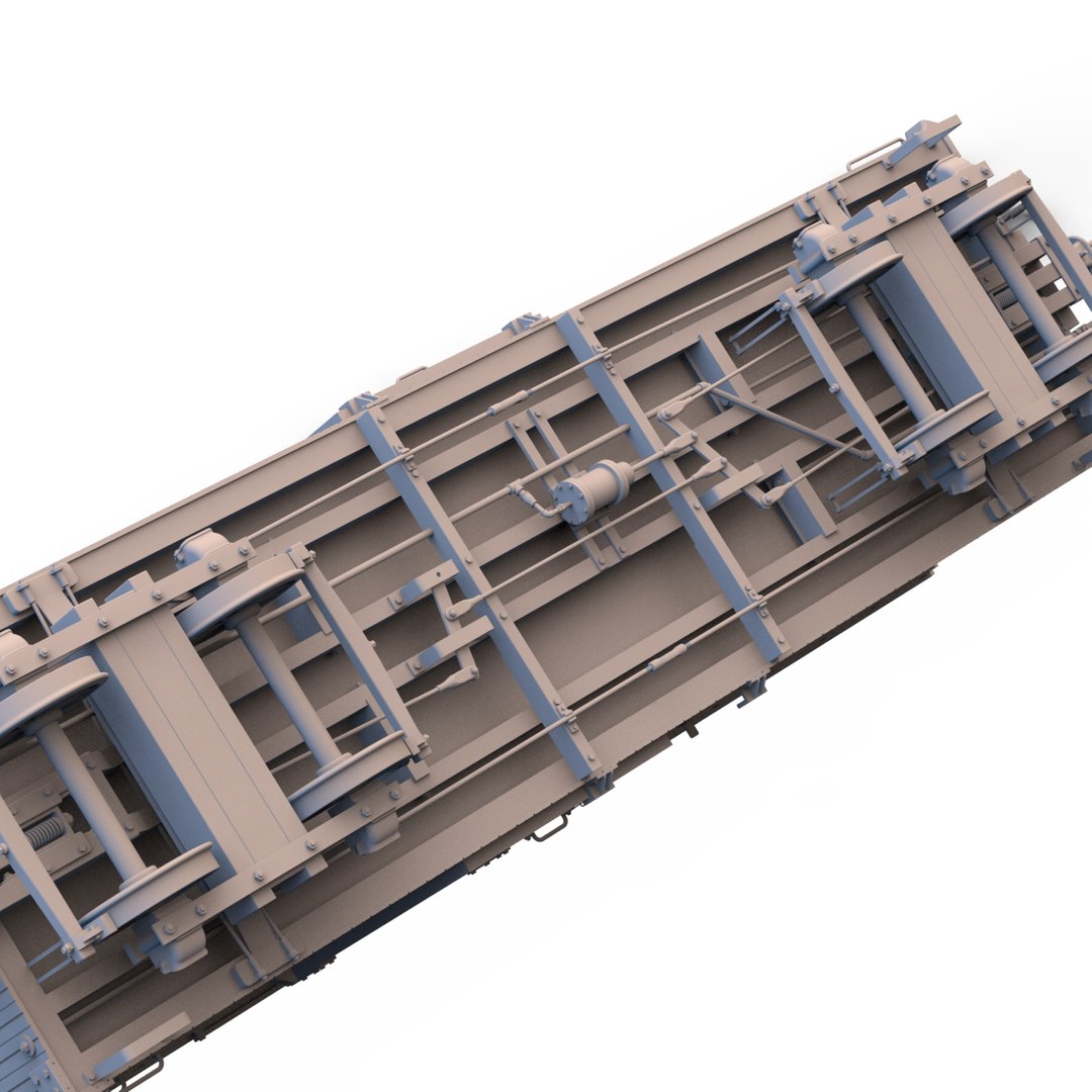 Narrow Gauge Box Car 3d Model
