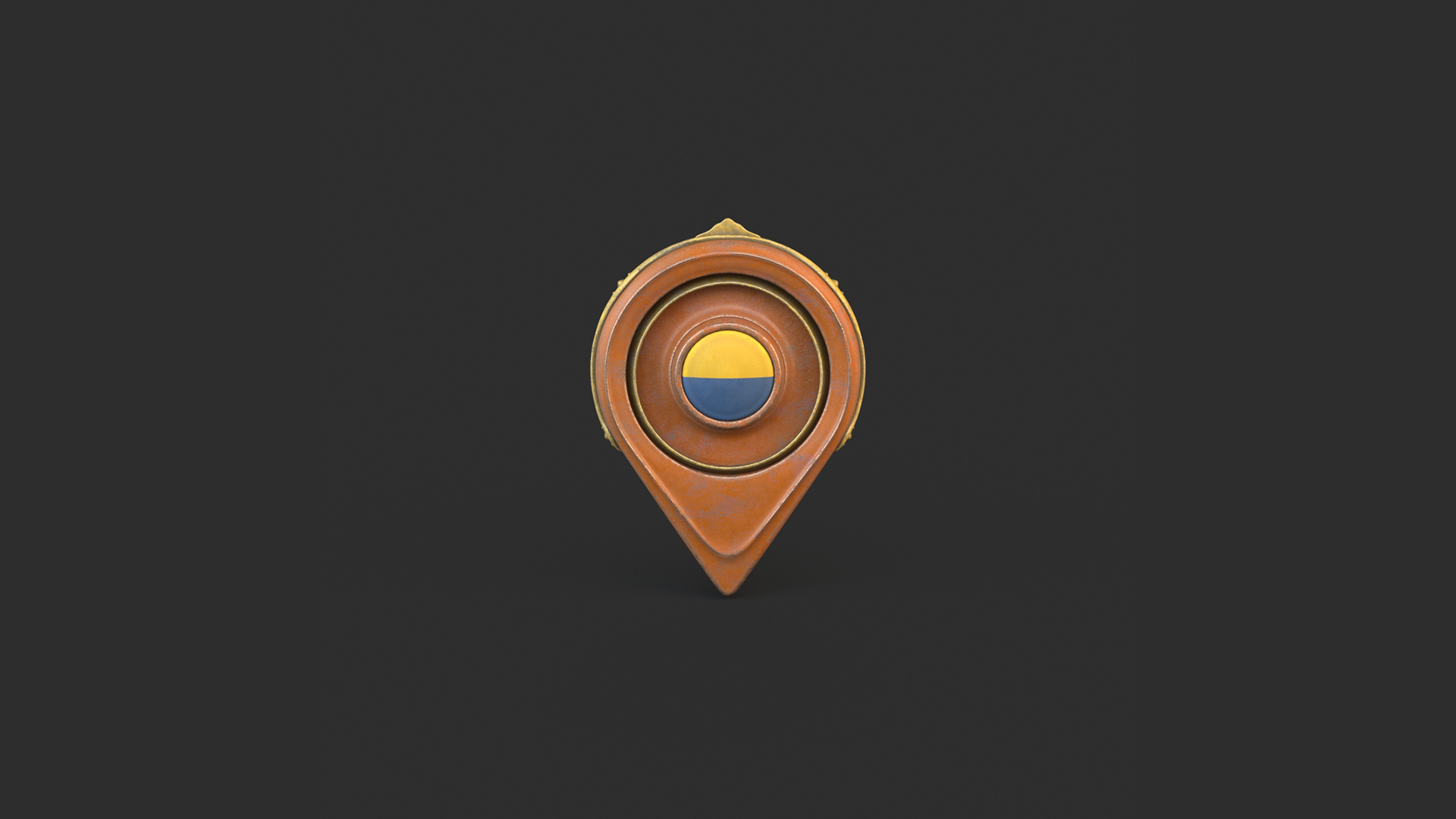 3D Ukraine Flag Icon - TurboSquid 2063245