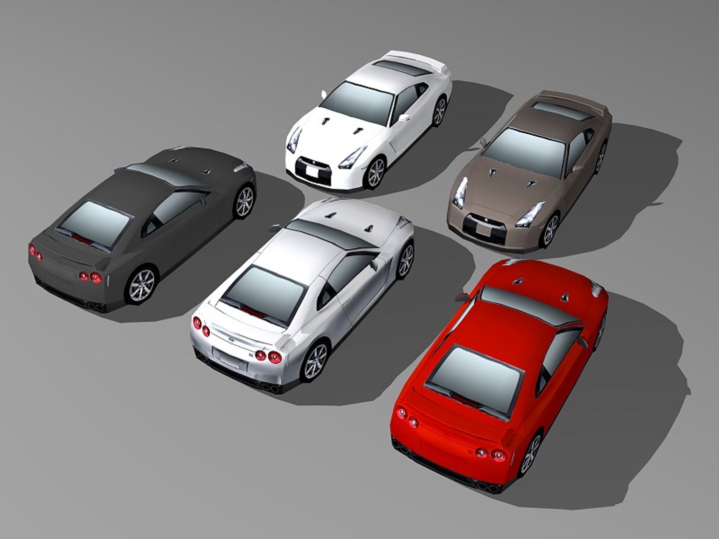 3d Car Nissan Gt-r Model